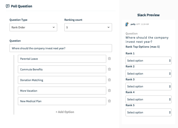 Picking favorites: ranking and point allocation polls are here!