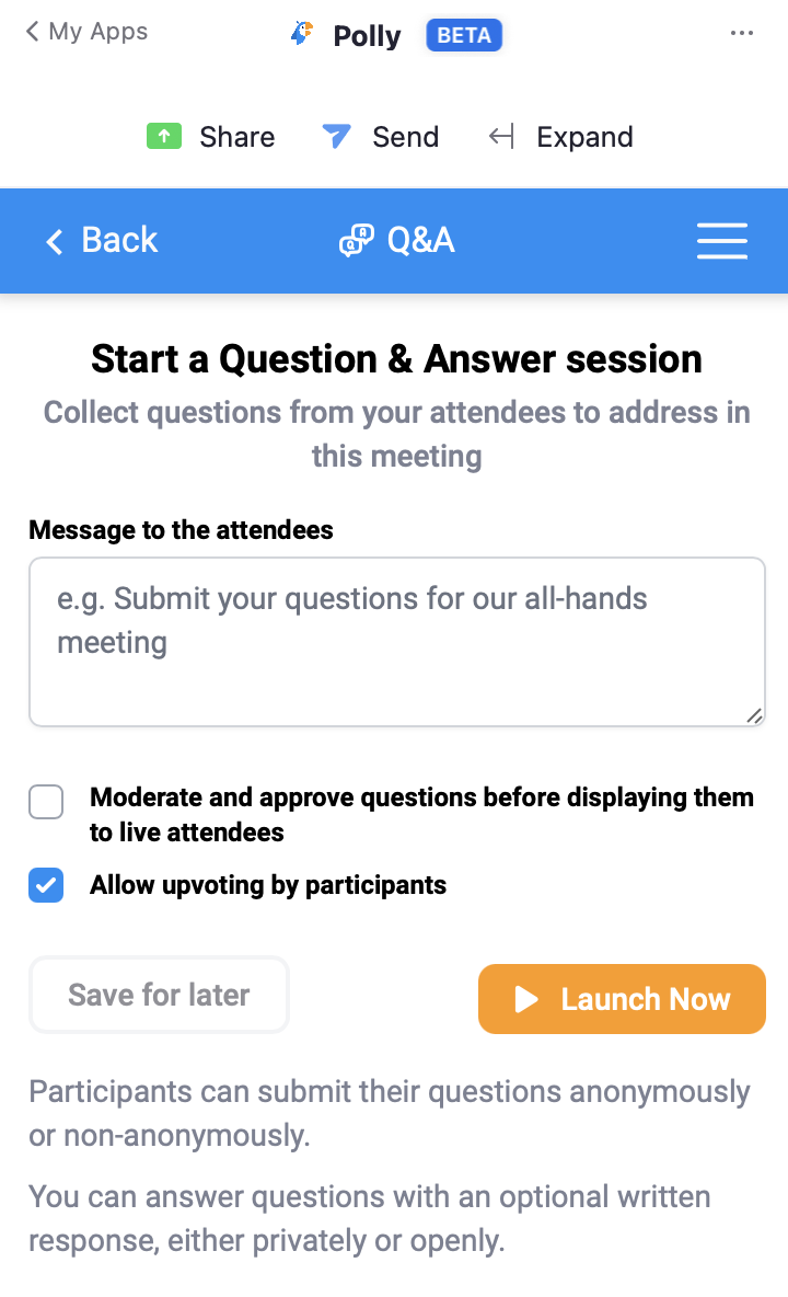 Using Polly in Zoom Meetings