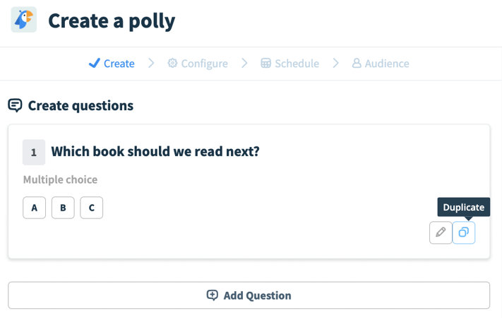 Creating a Multiple Choice Polly