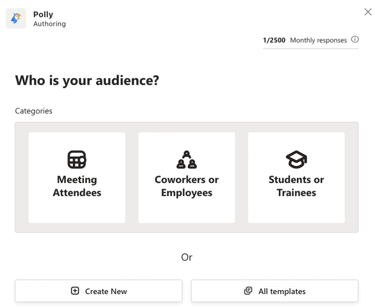 Creating Pollys in Teams