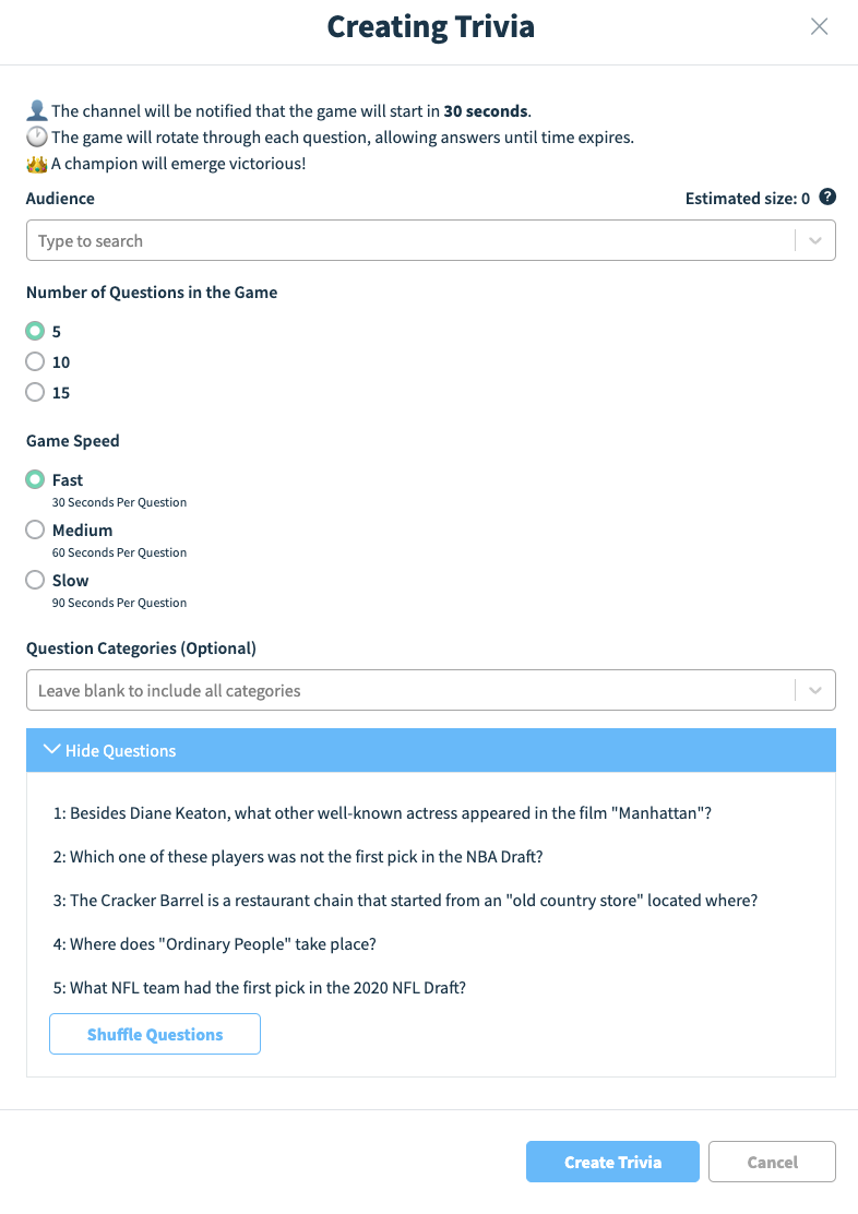 Polly Trivia Quickstart Guide