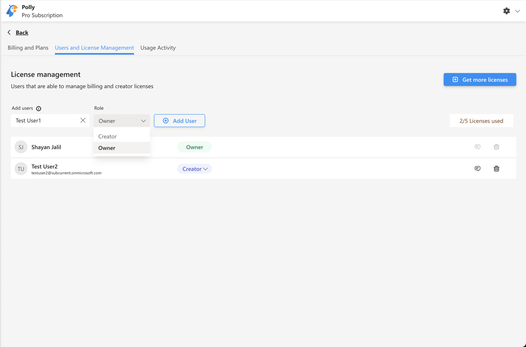Adding and Assigning License