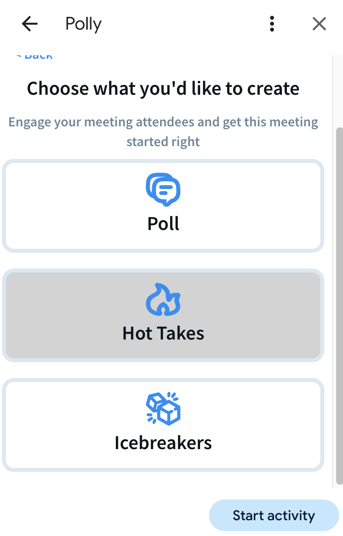 Polly For Google Meet Quick Start Guide