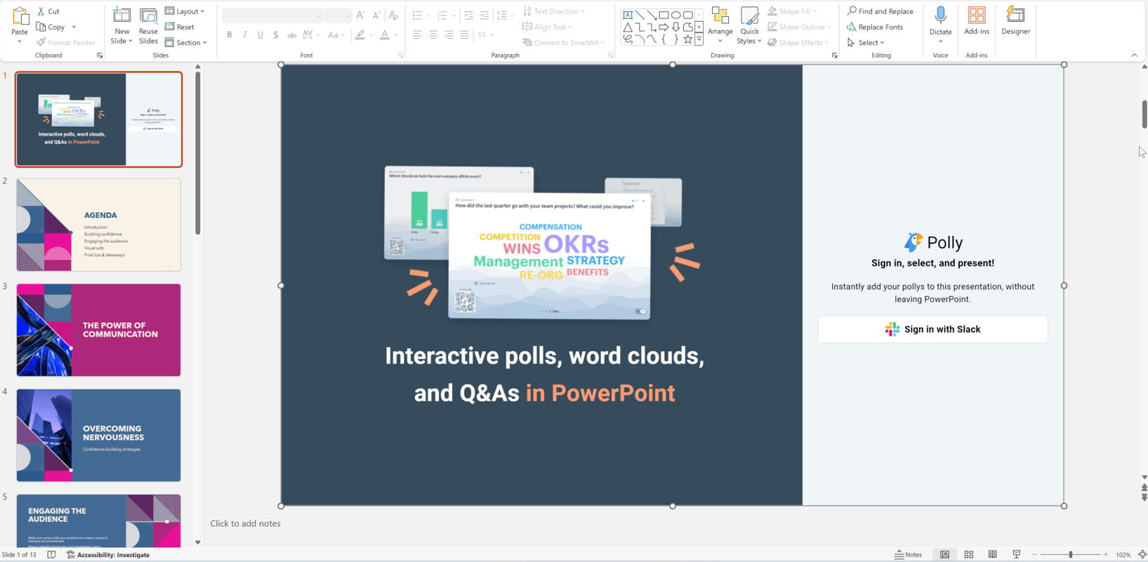Polly for Microsoft PowerPoint
