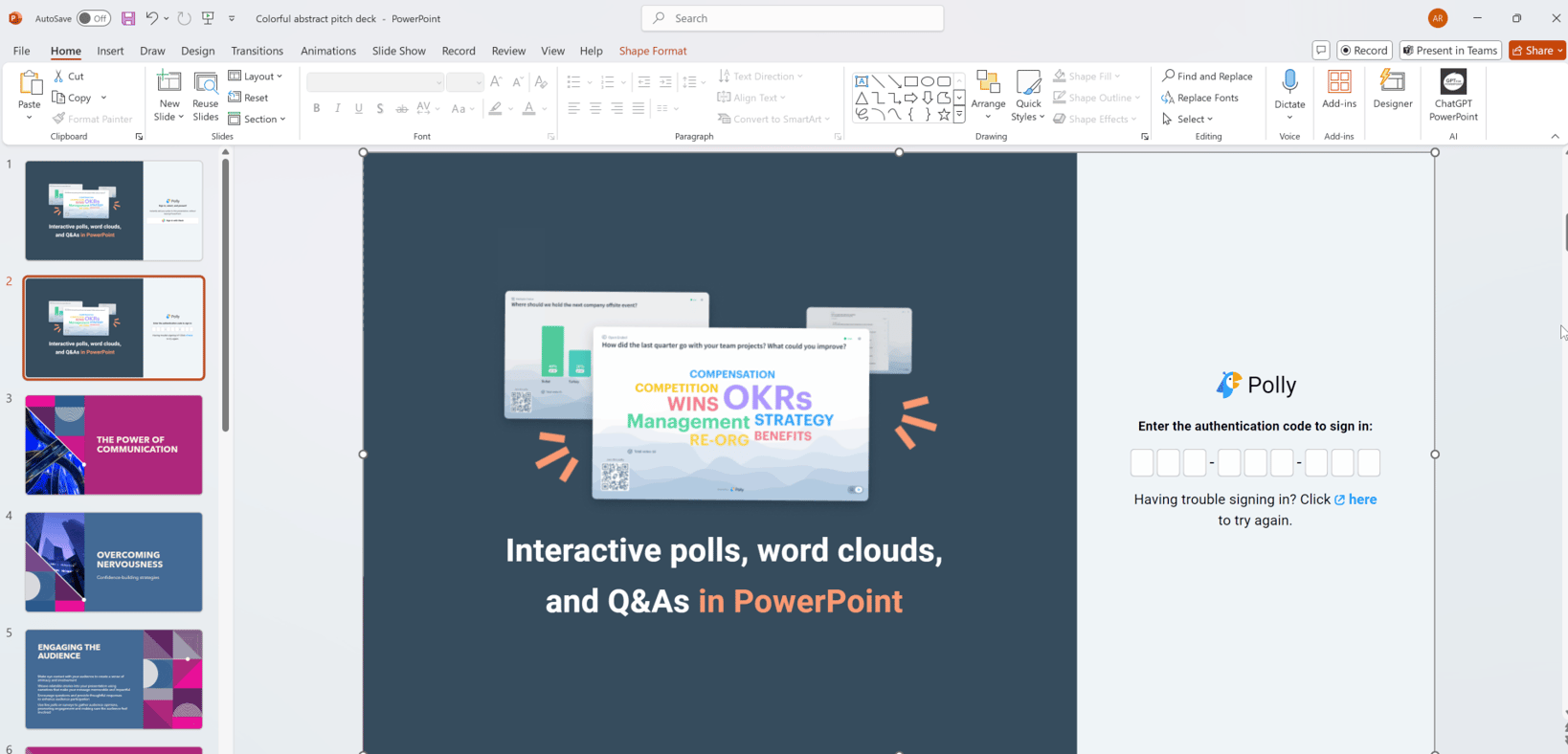 Polly for Microsoft PowerPoint