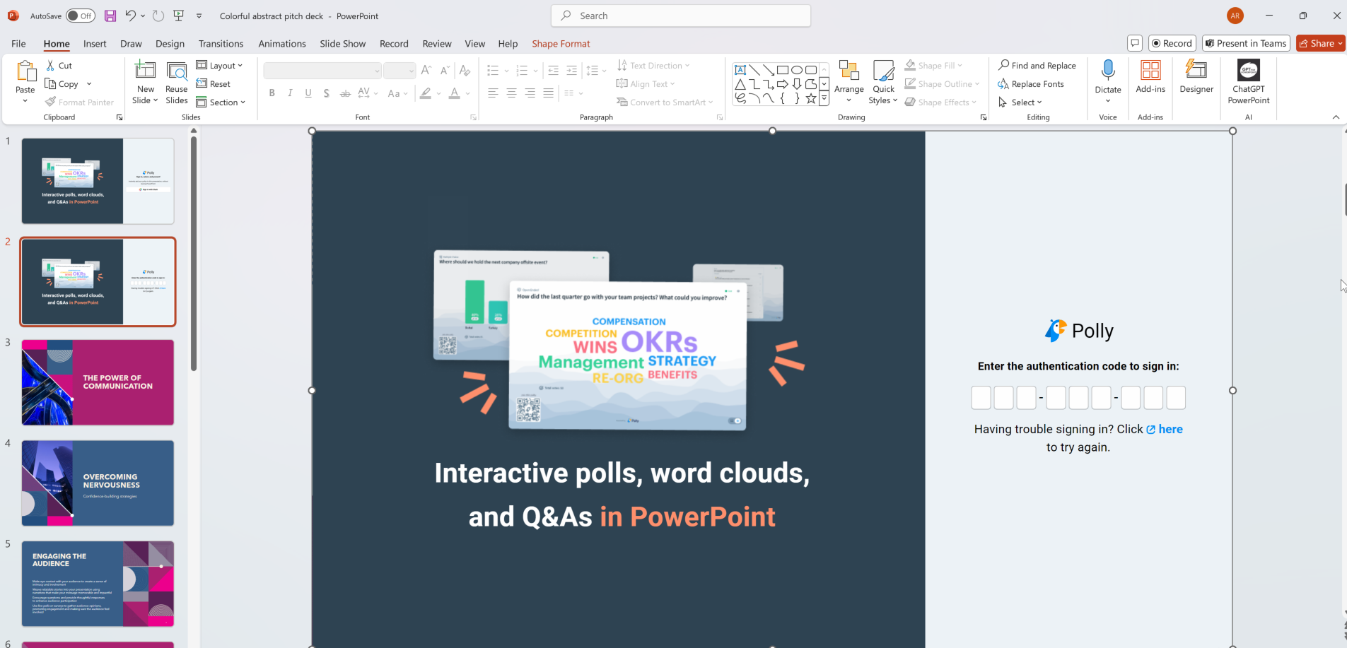 Polly for Microsoft PowerPoint