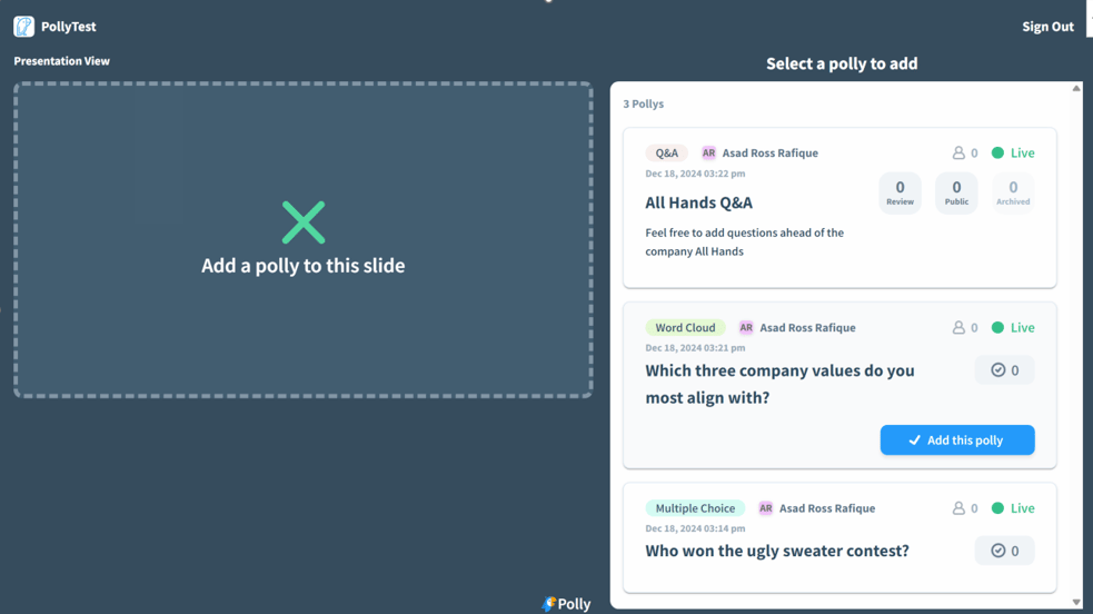 Polly for Microsoft PowerPoint