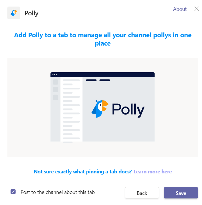 Installing Polly in Teams