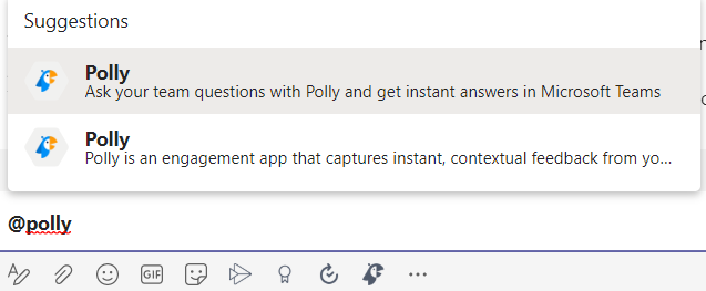 Creating Pollys in Teams