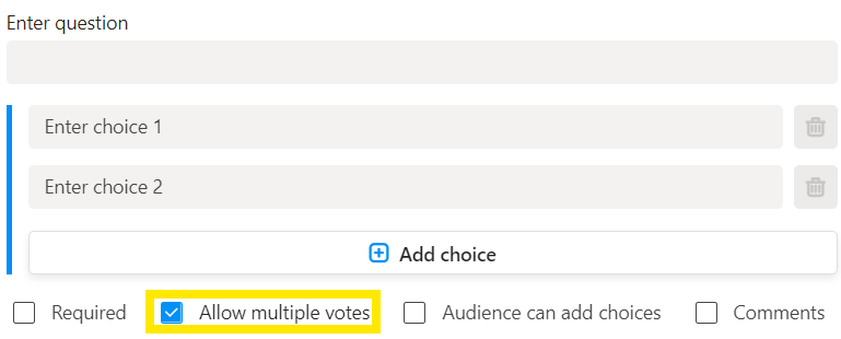 Available Settings and Features
