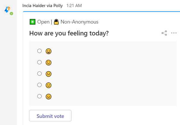 Responding to a polly