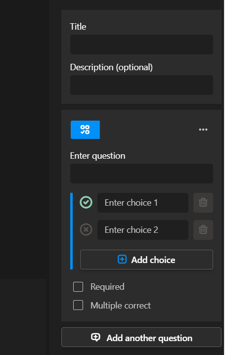 Quizzes in Teams Meetings