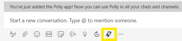 Installing Polly in Teams