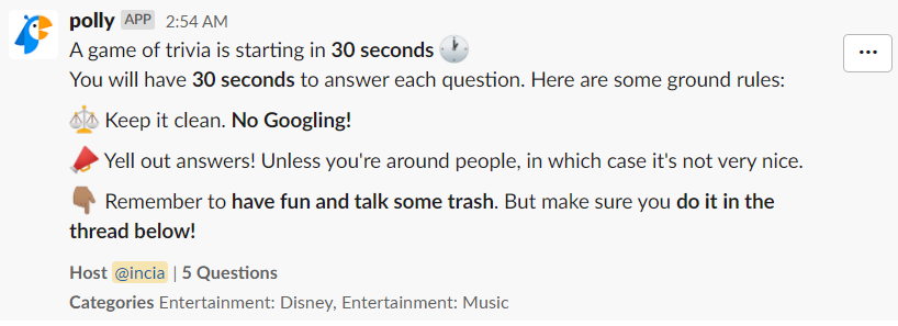 Polly Trivia Quickstart Guide