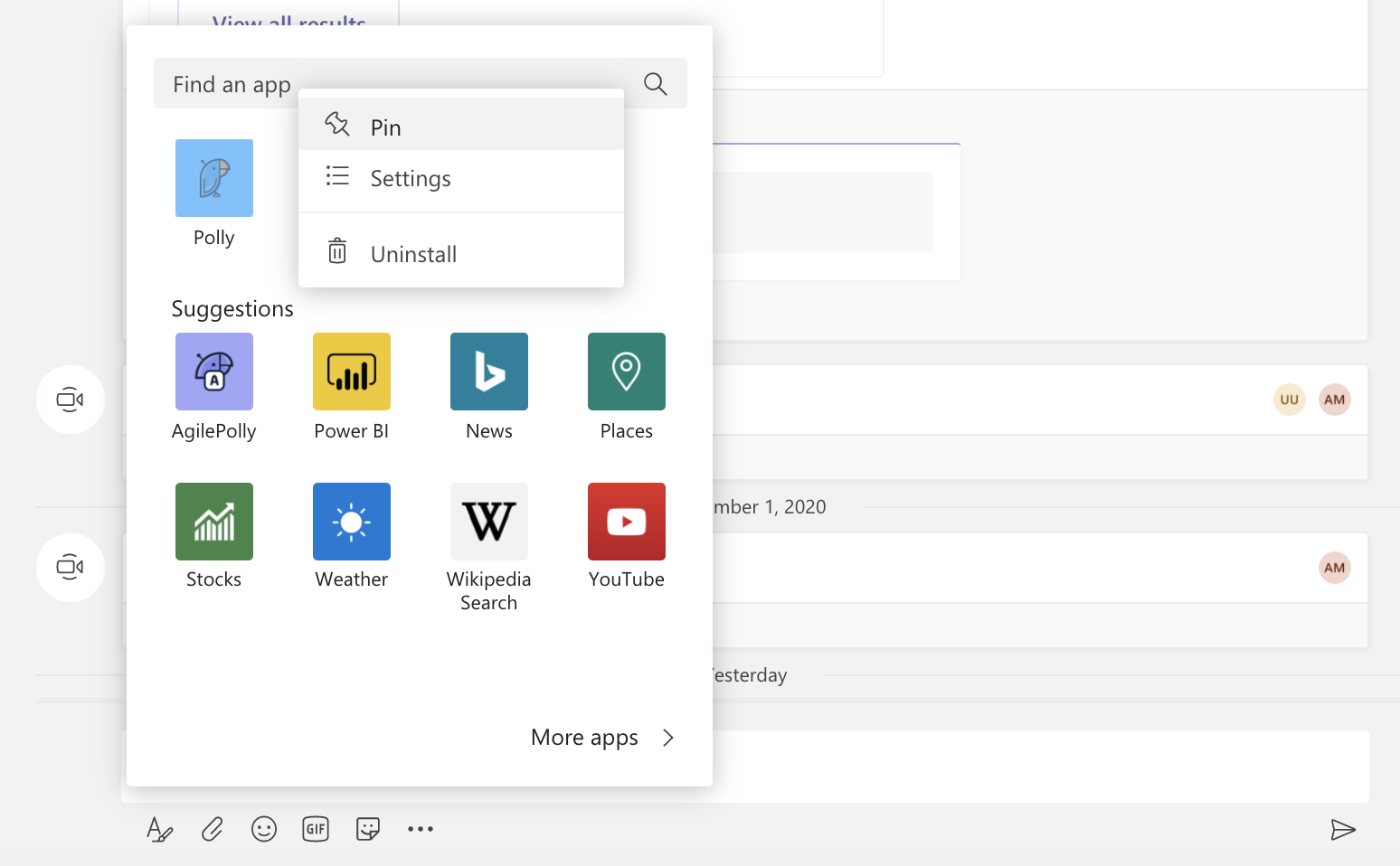 Installing Polly in Teams