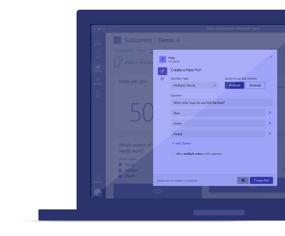 Polls and Surveys for Microsoft Teams | Polly